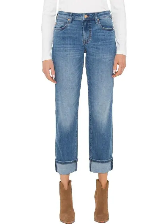 LIVERPOOL Marley High-rise Girlfriend Jeans - Campus