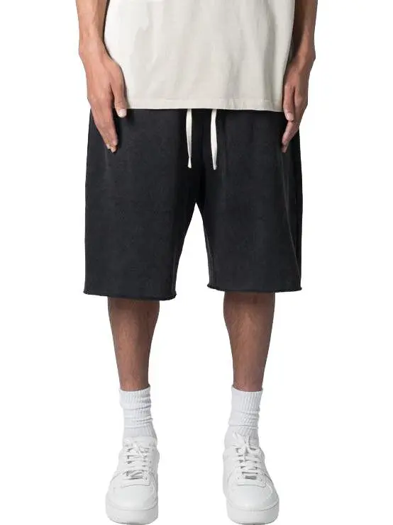 Mnml Ultra Baggy Sweat Short - Washed Black