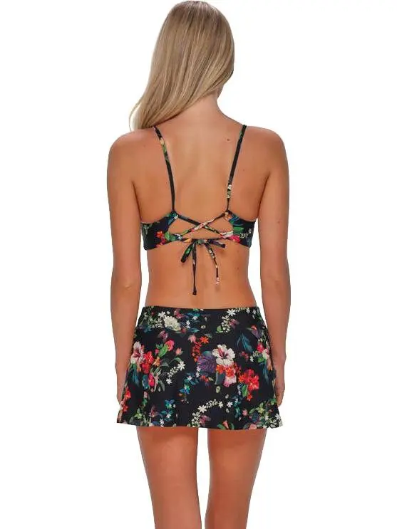 SUNSETS Sporty Swim Skirt Bottom - Fleur Noire