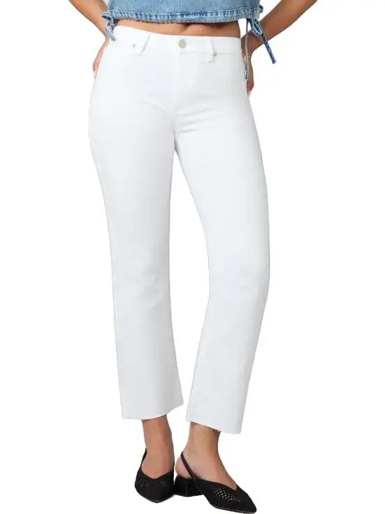 LOLA JEANS Denver High-rise Straight Jeans - White