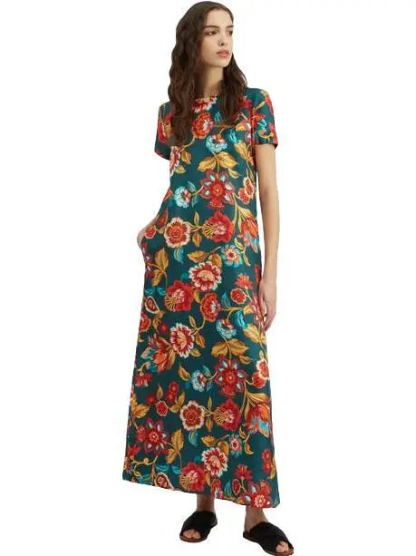La DoubleJ Swing Maxi Dress - Hottie Emerald