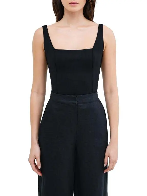 MARCELLA Anya Crop Camisole - Black