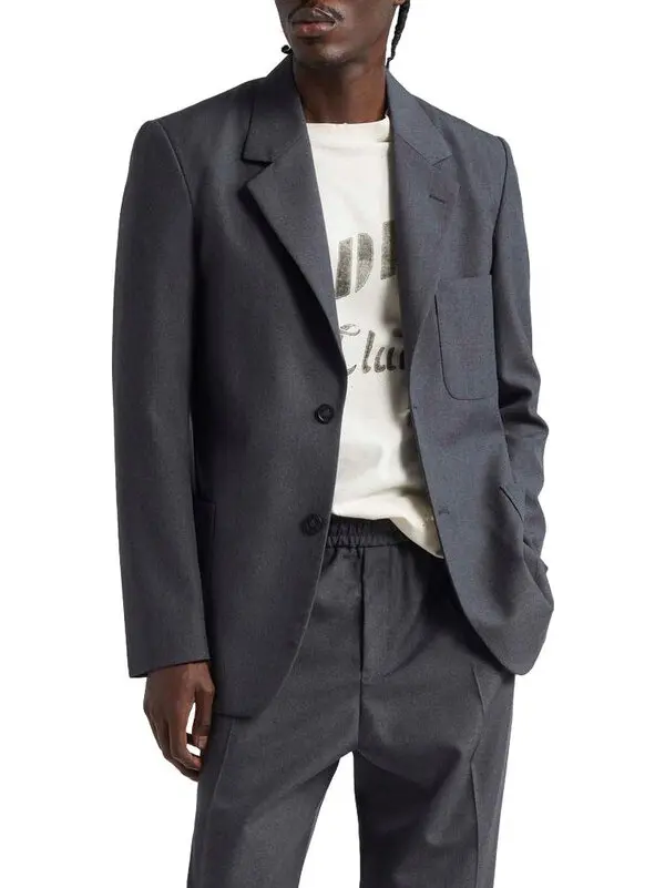 Golden Goose Journey Virgin Wool Sport Coat - Antracite/melange