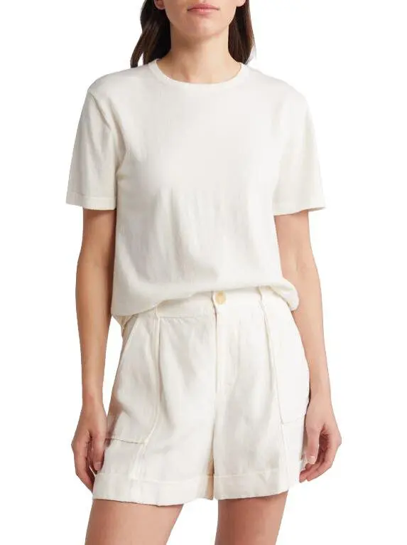 Rails Avery Cotton & Cashmere Crewneck Sweater - White
