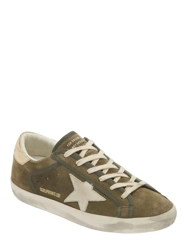 GOLDEN GOOSE Super-star Low-top Sneakers - Green
