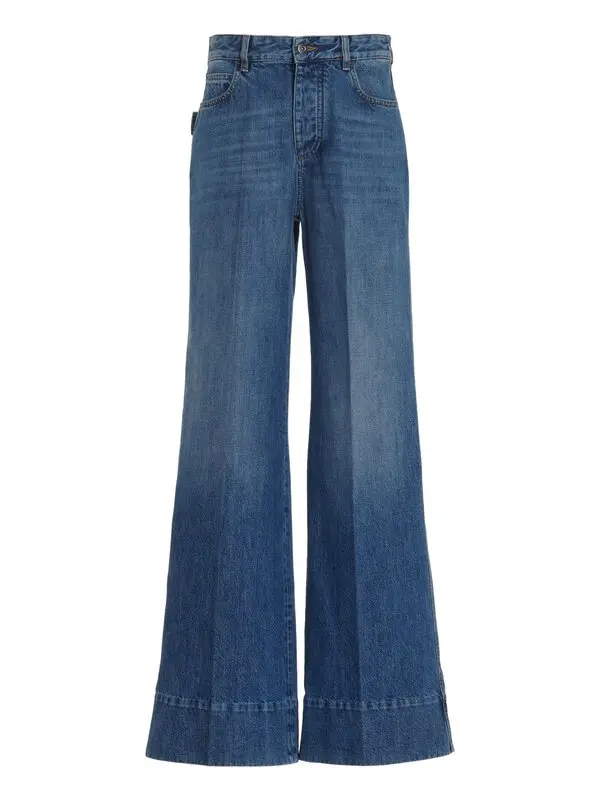 Bottega Veneta High-rise Palazzo Jeans - Medium Wash