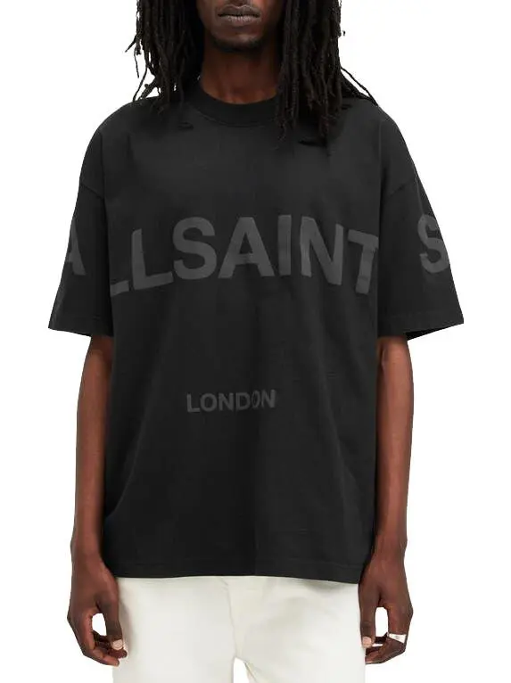 ALLSAINTS Biggy Logo Graphic T-shirt - Jet Black