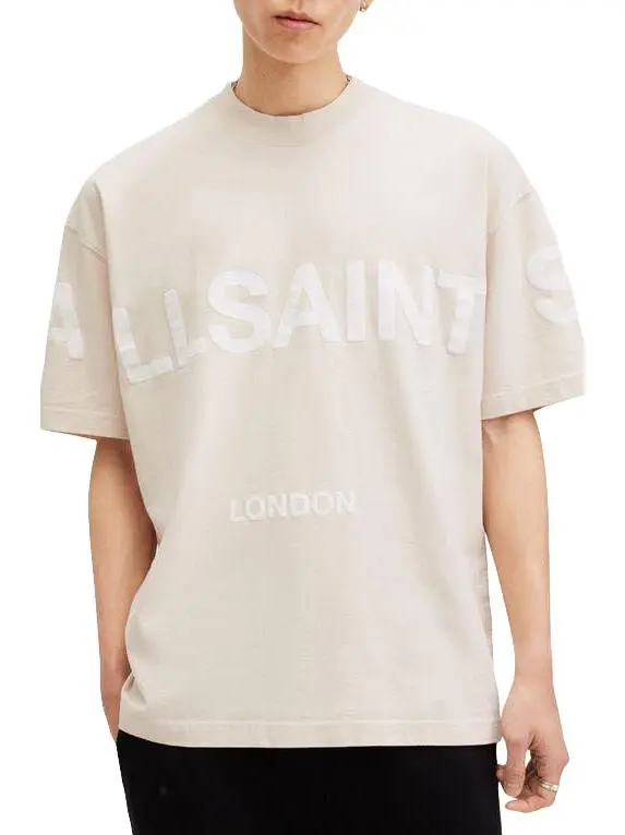 ALLSAINTS Biggy Logo Graphic T-shirt - Taupe