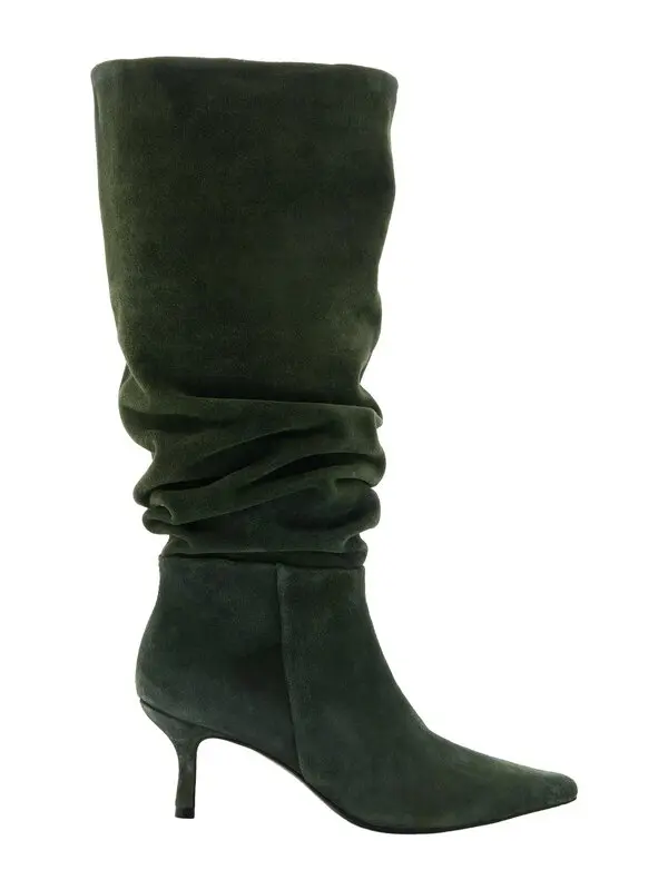 Simkhai Jordi Slouchy Knee Boots - Green