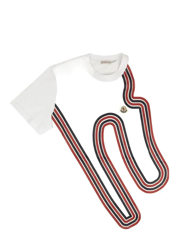 Moncler Circuit Print Short-sleeve T-shirt /red - White