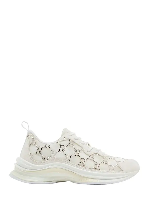 Gucci Gg Crystal Run Sneakers - White