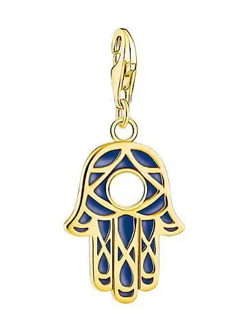 THOMAS SABO Hand Of Fatima Charm - Gold-plated Silver