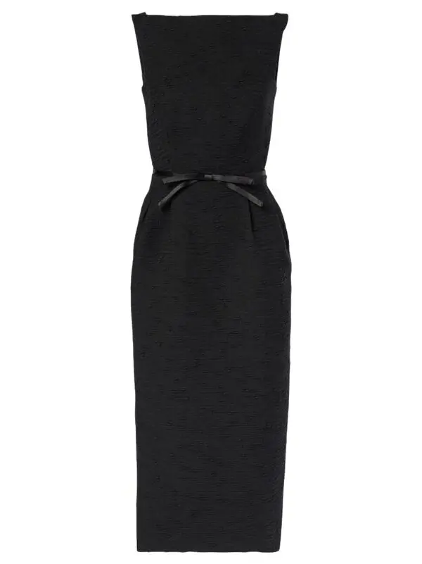 Erdem Tweed Midi Dress - Black
