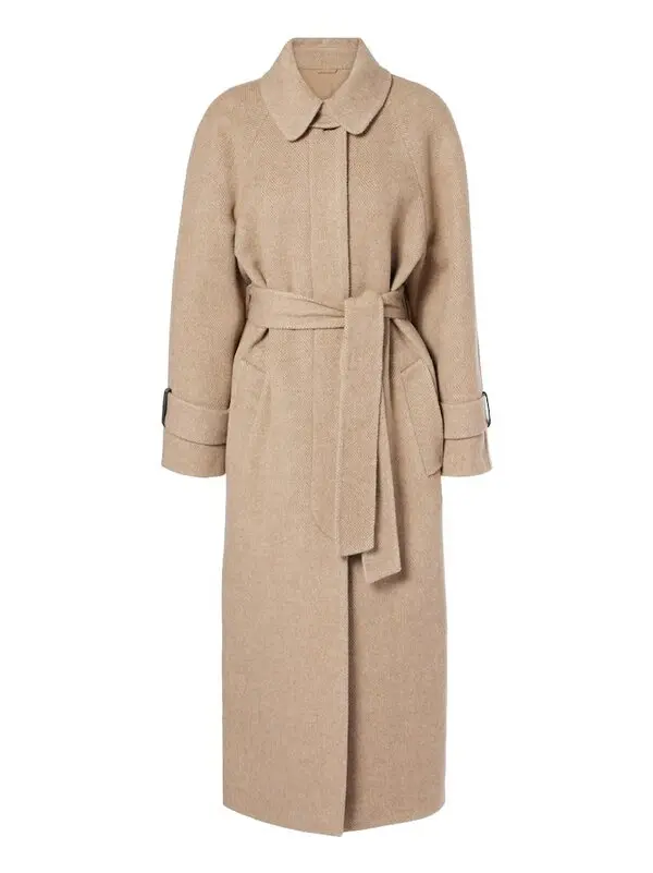 Brunello Cucinelli Wool-cashmere Overcoat - Brown