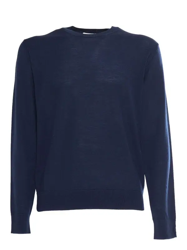 BALLANTYNE Round Neck Pullover - Blu
