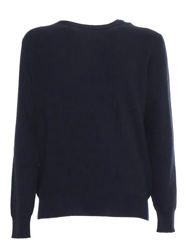 BALLANTYNE Round Neck Pullover - Blu