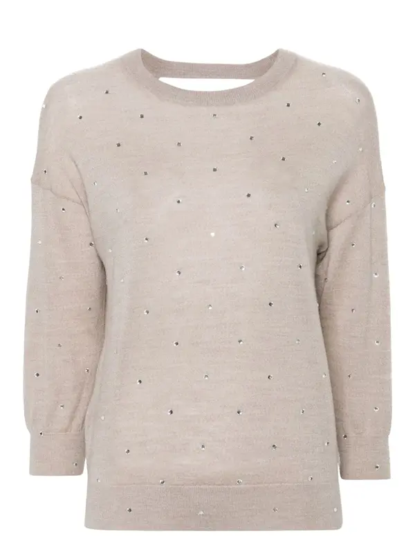 Zadig&Voltaire Kansy Knitted Wool Jumper - Neutrals