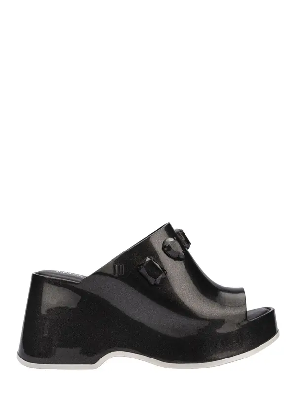 Melissa X Undercover Patty Stones Mules - Black