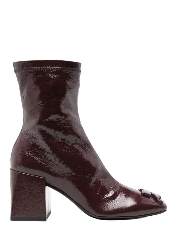 COURREGES 70mm Leather Boots - Red