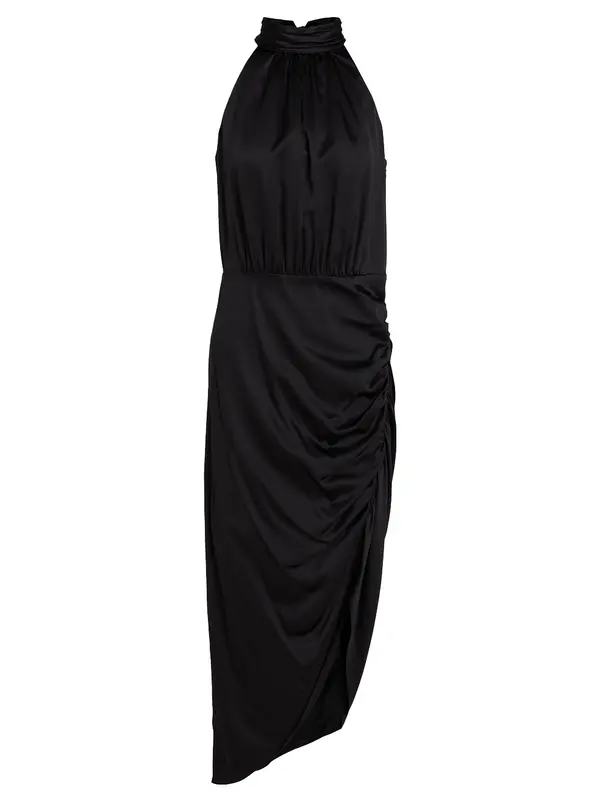 Veronica Beard Gabriella Asymmetric Midi Dress - Black
