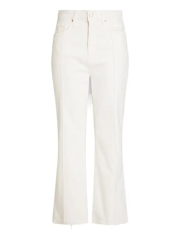 Derek Lam 10 Crosby High-rise Bootcut Jeans - Ivory