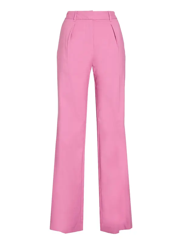 Derek Lam 10 Crosby Pleated Twill Pants - Pink