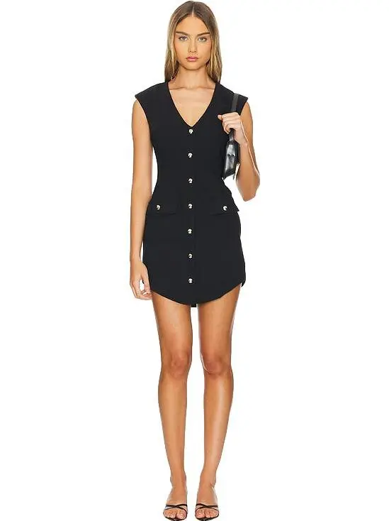 Amanda Uprichard Ivana Dress - Black