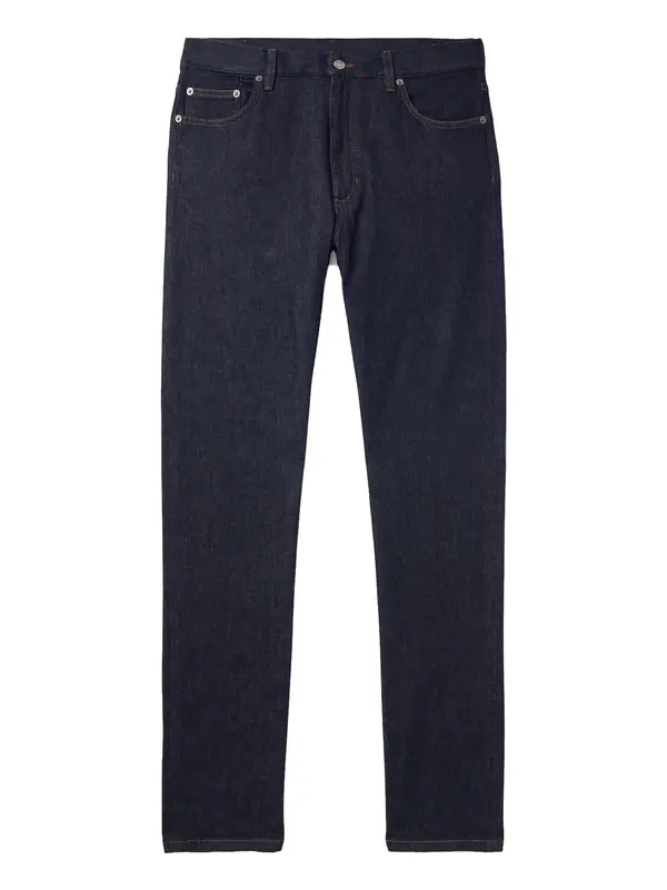 Zegna Slim-fit Stretch Jeans - Blue