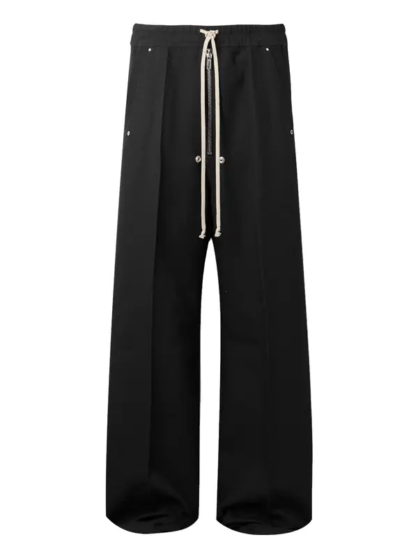 Rick Owens Bela Wide-leg Wool-drill Trousers - Black