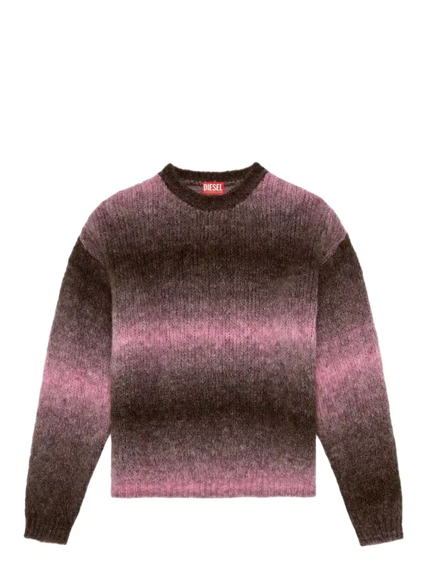 Diesel K-rasta Gradient-knit Sweater - Brown