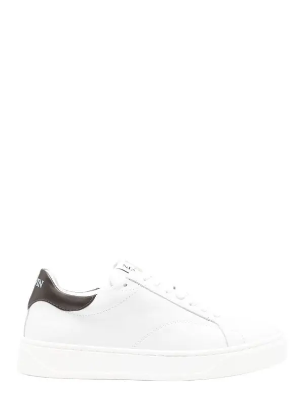 LANVIN Logo-patch Leather Sneakers - White