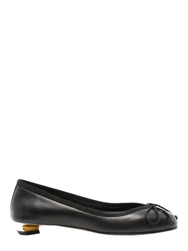 Alexander McQueen 20mm Armadillo Ballet Flats - Black