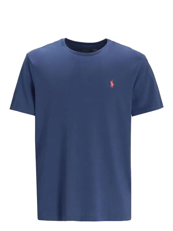 Polo Ralph Lauren Logo-embroidered Cotton T-shirt - Blue
