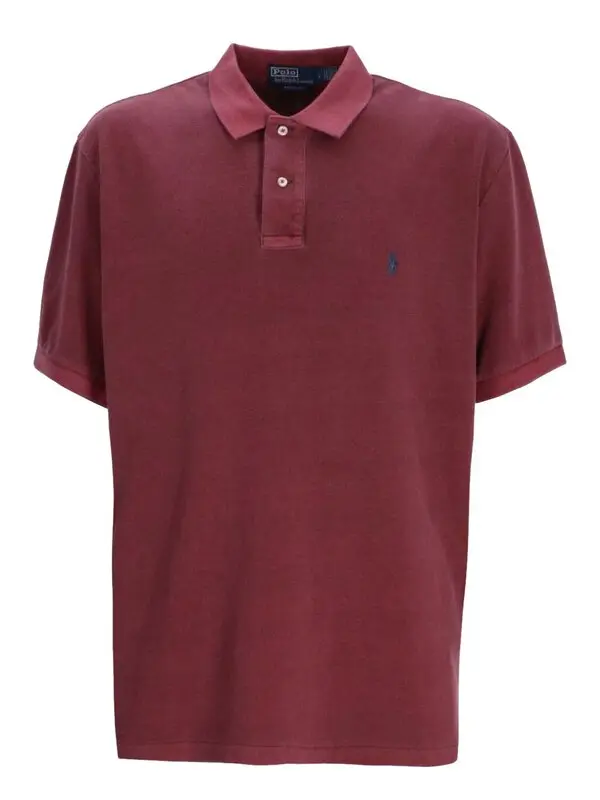 Polo Ralph Lauren Logo-embroidered Cotton Polo Shirt - Red