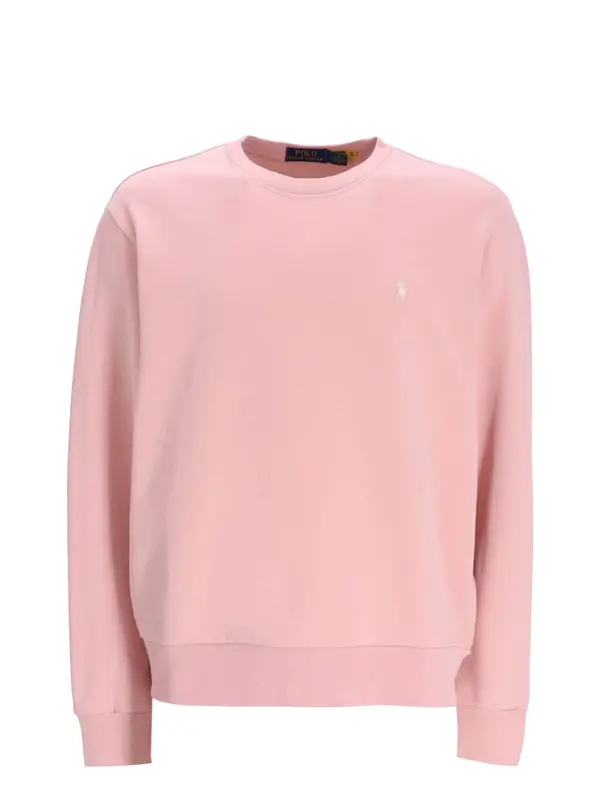 Polo Ralph Lauren Embroidered Logo Cotton Sweatshirt - Pink