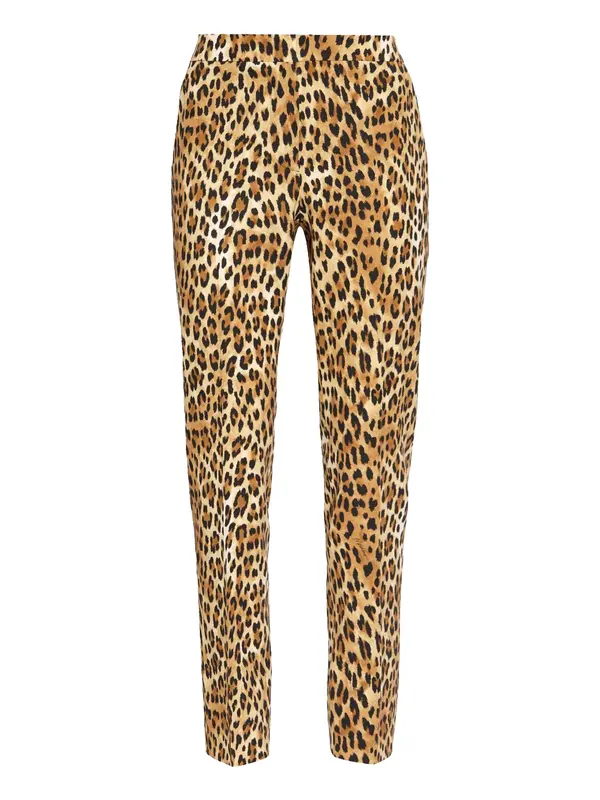 Moschino Animal-print Trousers - Brown