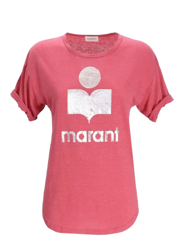 MARANT ETOILE Koldi Logo-print T-shirt - Pink