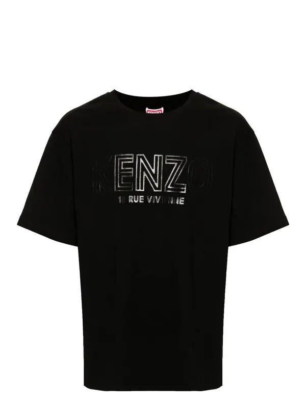 Kenzo Logo-tape T-shirt - Black