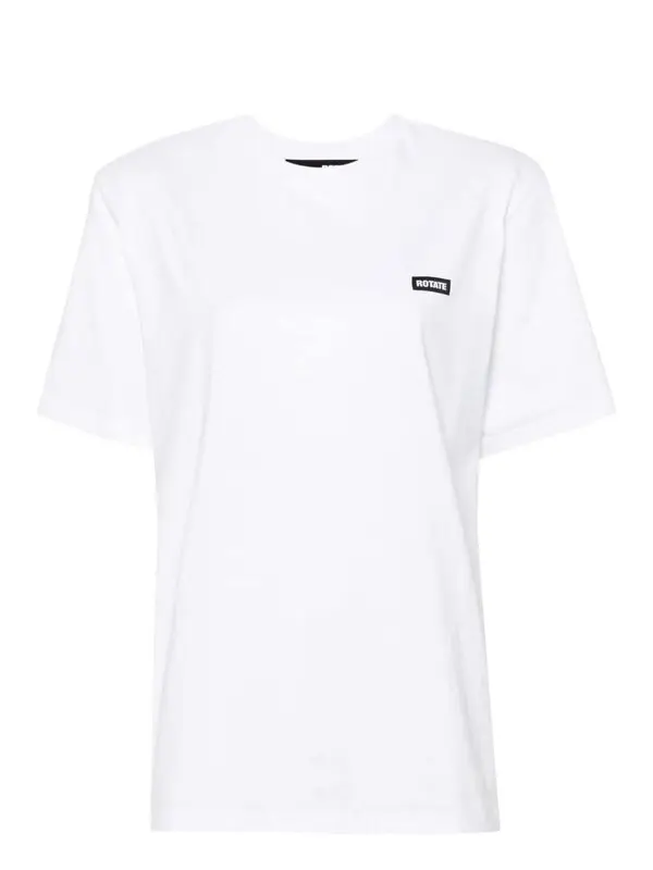 ROTATE BY BIRGER CHRISTENSEN Logo-patch T-shirt - White