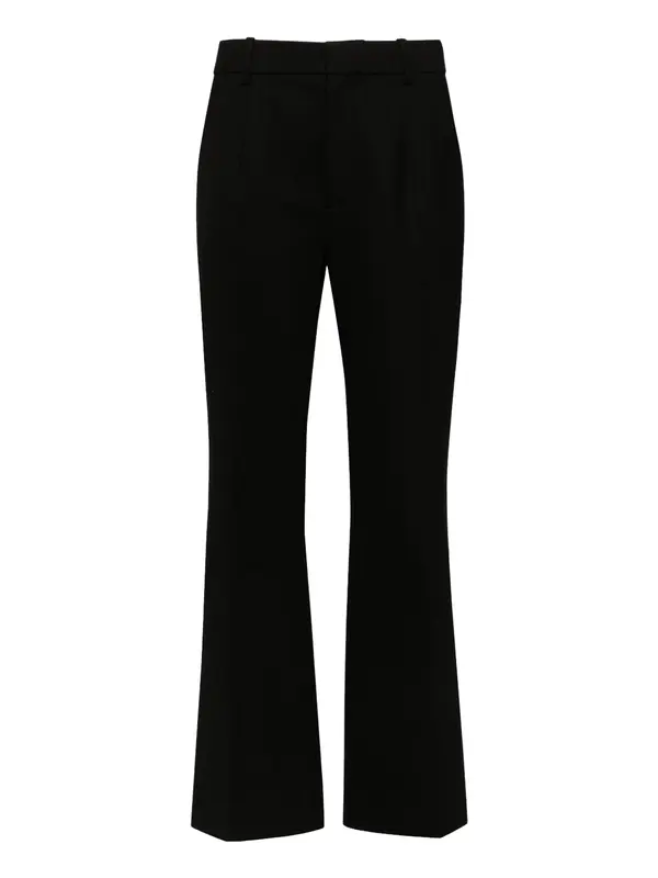 Victoria Beckham Classic Ponte Flared Trousers - Black