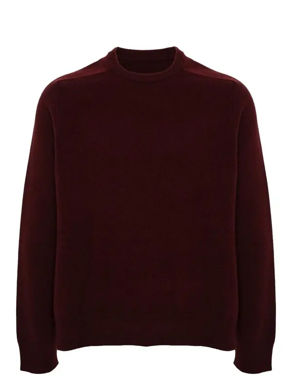 MAISON MARGIELA Crew-neck Wool Sweater - Red