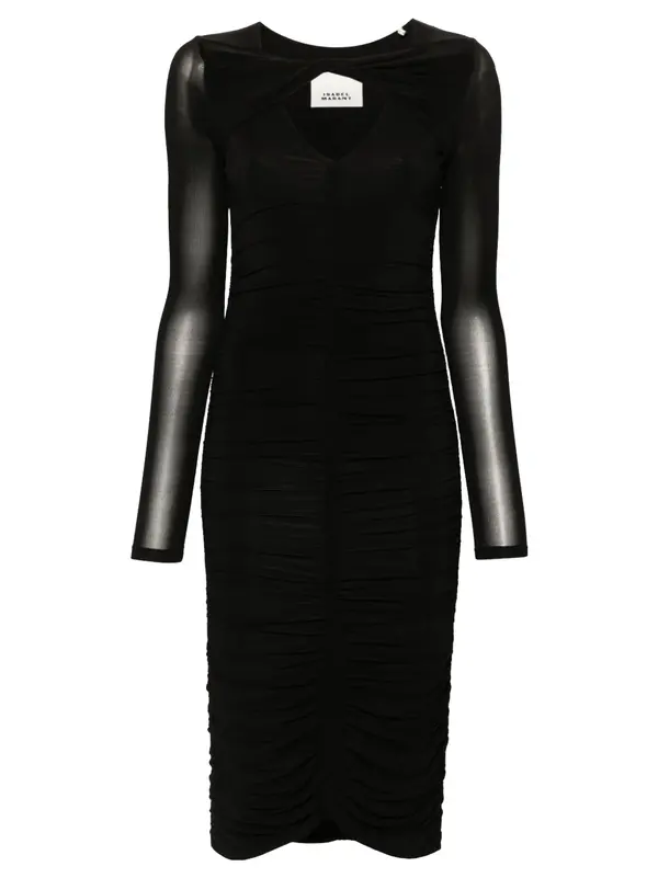 Isabel Marant Volgane Midi Dress - Black