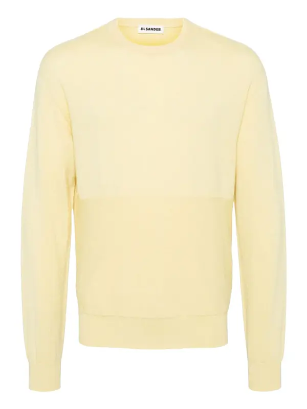 JIL SANDER Cashmere Crew-neck Jumper - Yellow