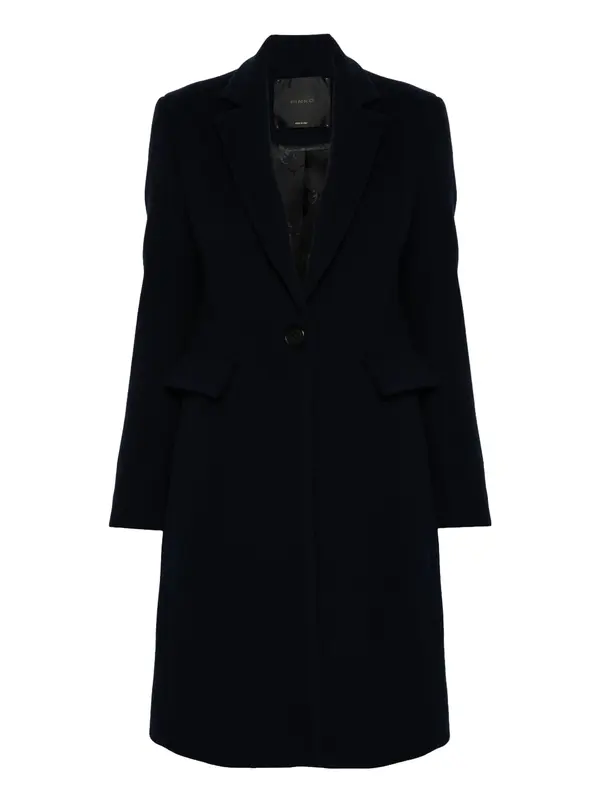 Pinko Single-breasted Coat - Blue