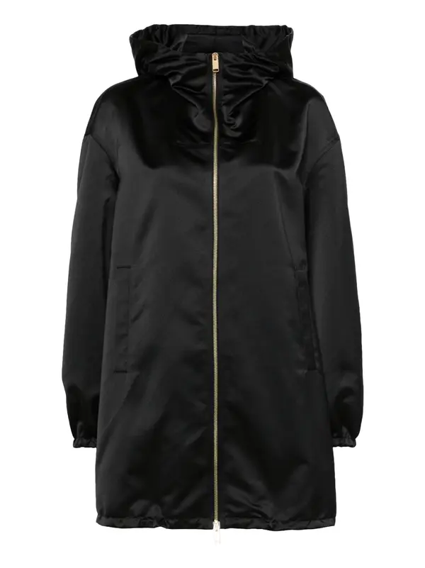 Fabiana Filippi Drawstring Coat - Black