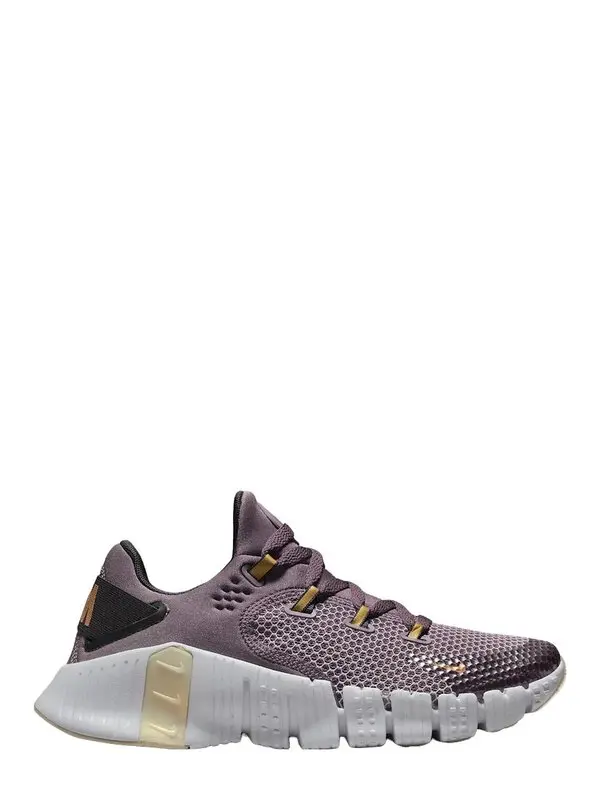 Nike Free Metcon 4 Premium Sneakers - Purple Smoke/dark Smoke Grey/metallic Gold