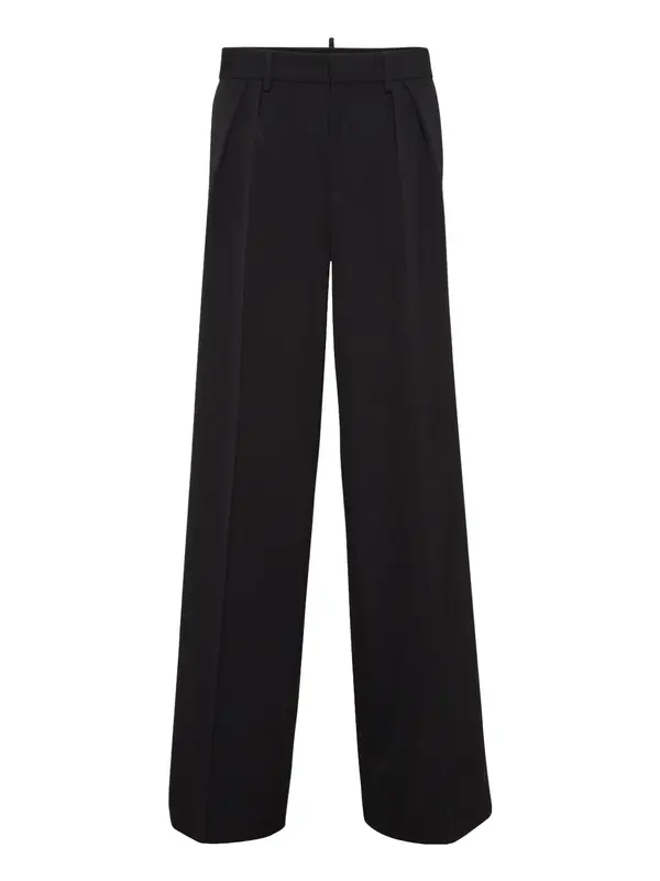 Dsquared2 Tailored Wool Trousers - Black