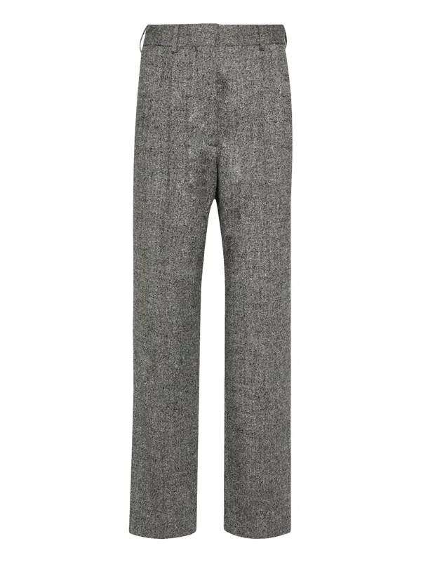 BLAZÉ MILANO Fox Alpaca Wool-blend Trousers - Grey