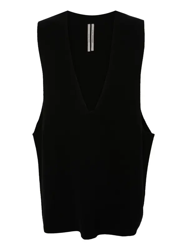 Rick Owens Fine-knit Vest - Black