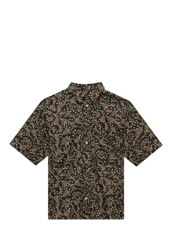 MARANT Labilio Floral-print Shirt - Black
